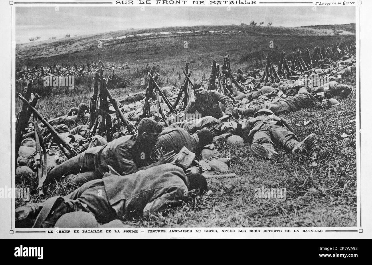 L'Image de la Guerre WW1 : British soldiers at rest after hard fights ...
