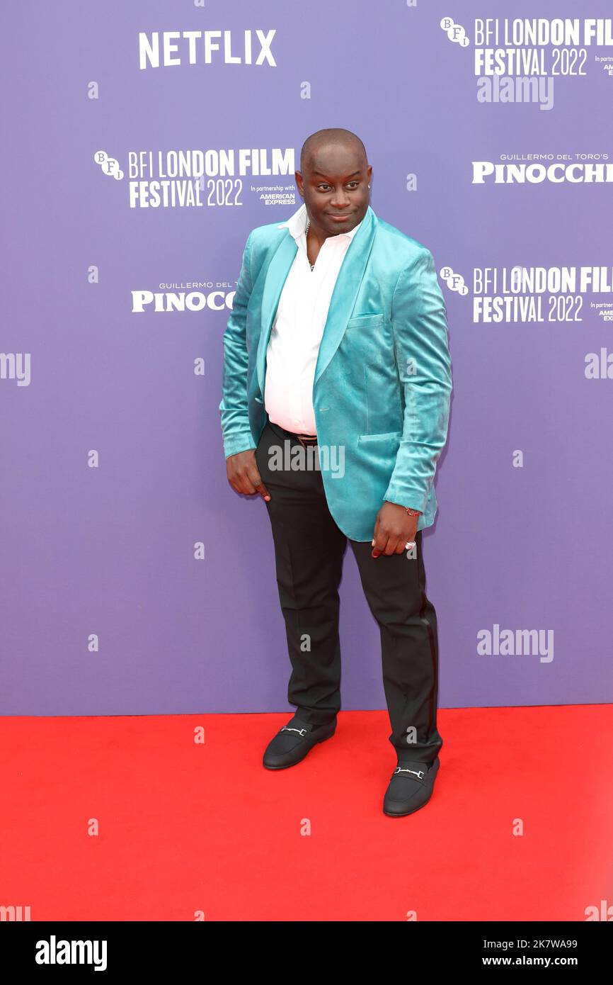 Dywayne Thompson attends 'Pinocchio' premiere, 66th BFI London Film ...