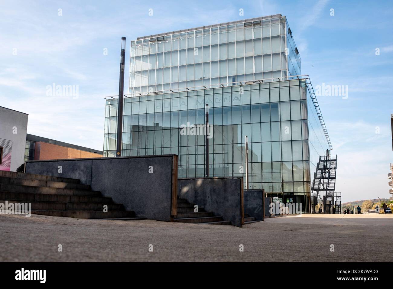 Illustration picture shows the Aula Magna building of the UCLouvain ...