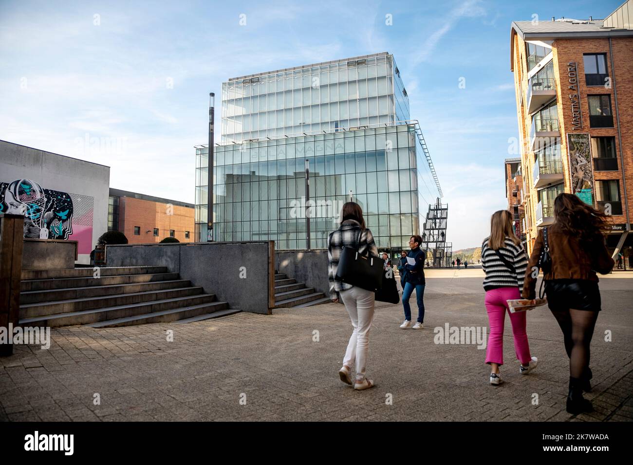 Illustration picture shows the Aula Magna building of the UCLouvain ...