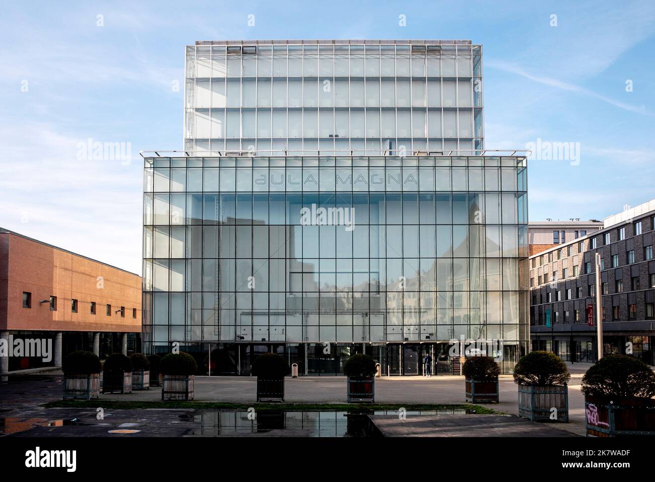 Illustration picture shows the Aula Magna building of the UCLouvain ...