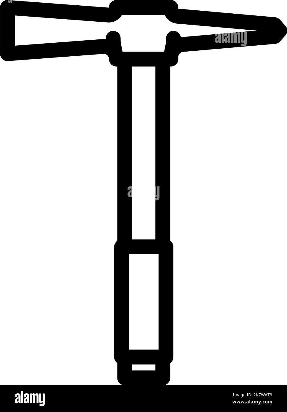 grub axe hatchet line icon vector illustration Stock Vector Image & Art ...