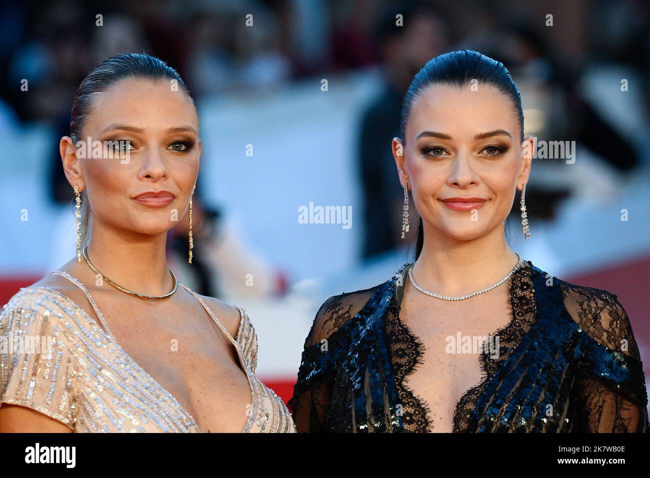 ROME, ITALY - OCTOBER 18: Giulia Provvedi and Silvia Provvedi attends ...