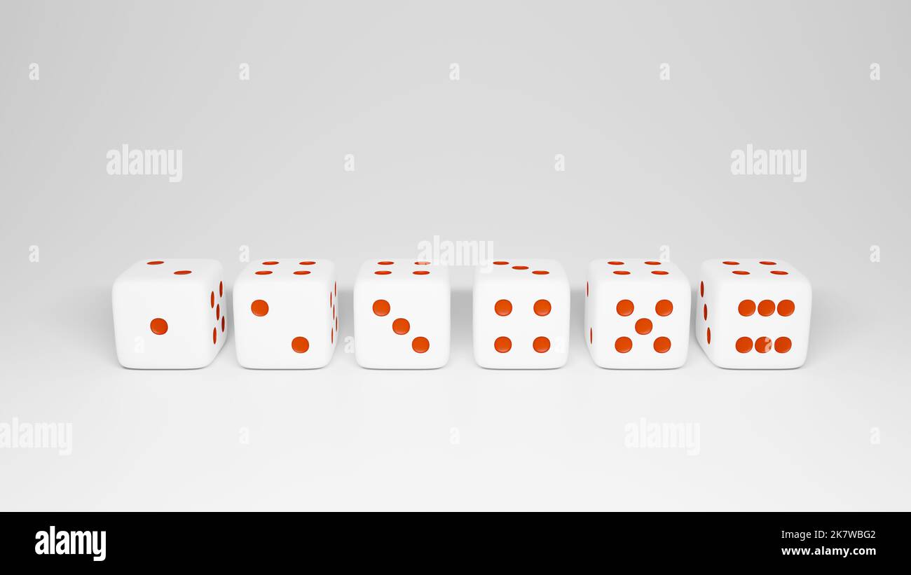 Number sequence dice hi-res stock photography and images - Alamy