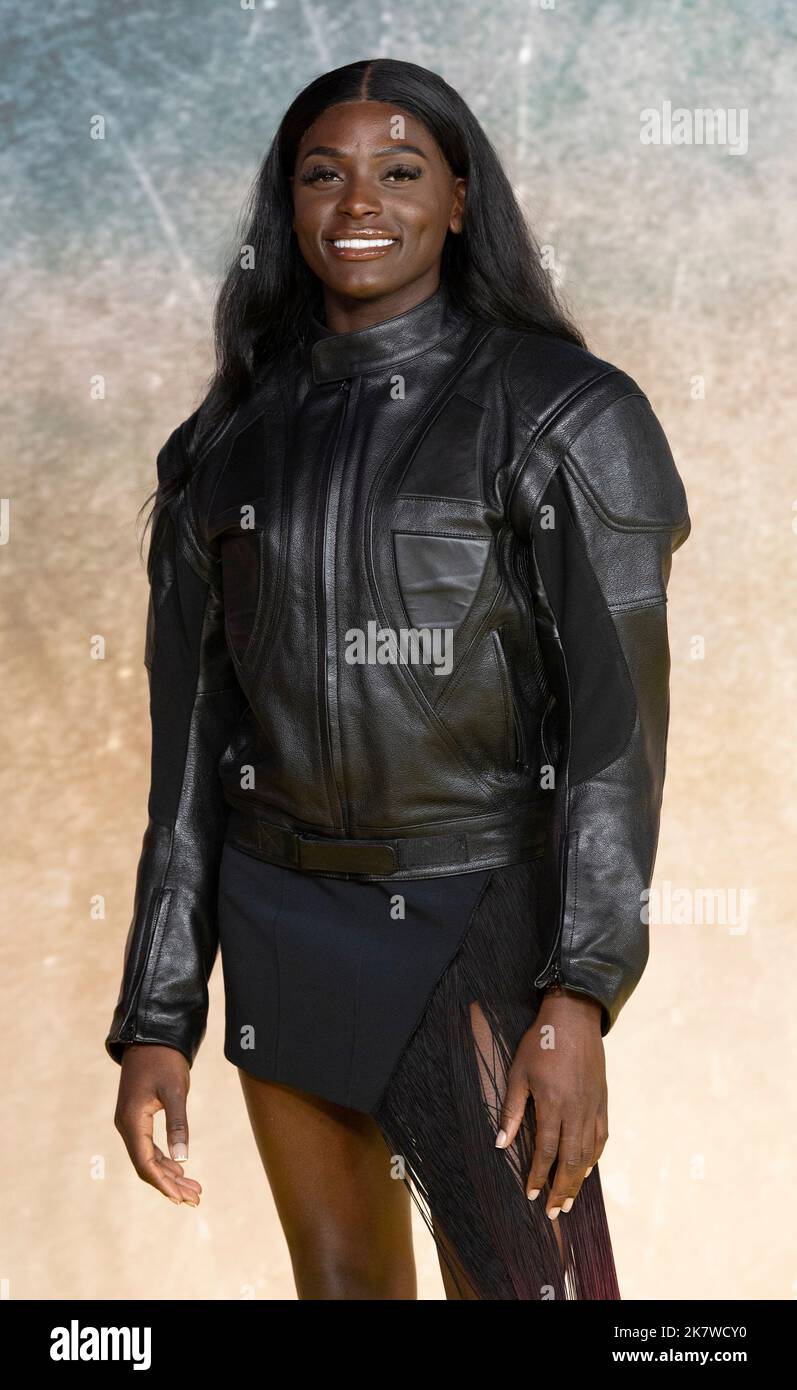 Daryll Neita attends the UK Premiere of "Black Adam" at Cineworld ...