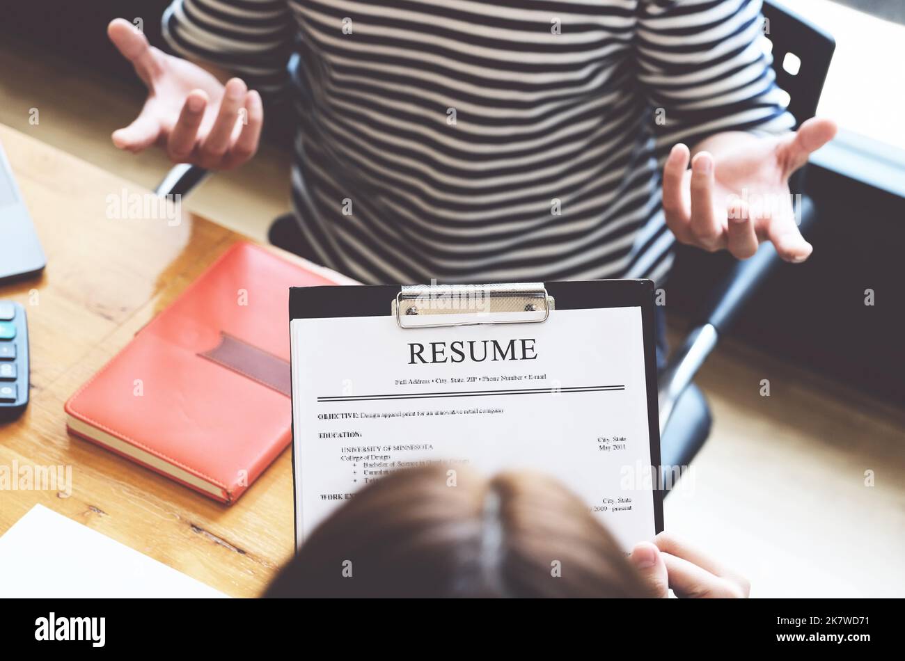 focus resume document with HR discussion job interview with answers ...