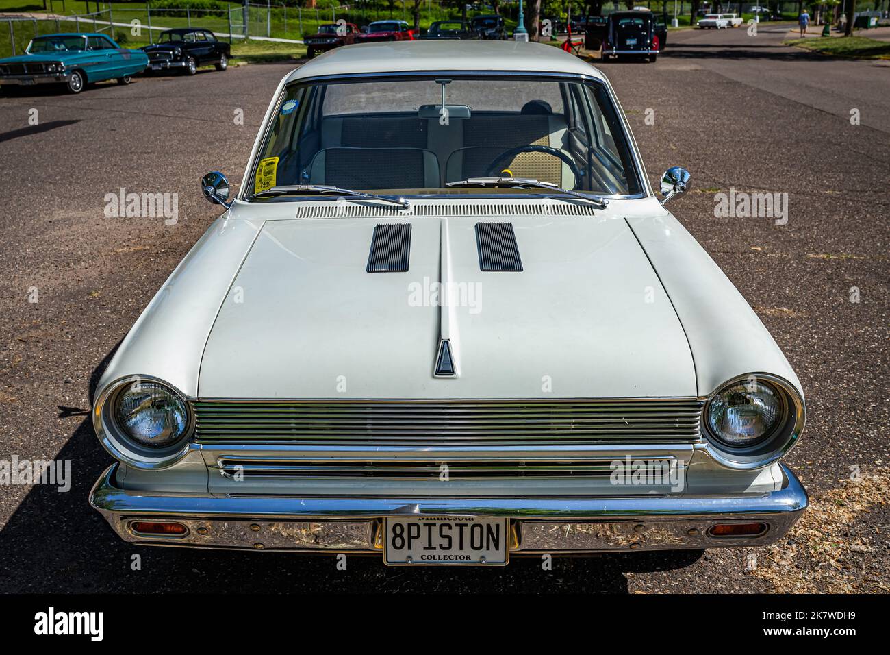 Falcon Heights, MN - June 19, 2022: High perspective front view of a ...