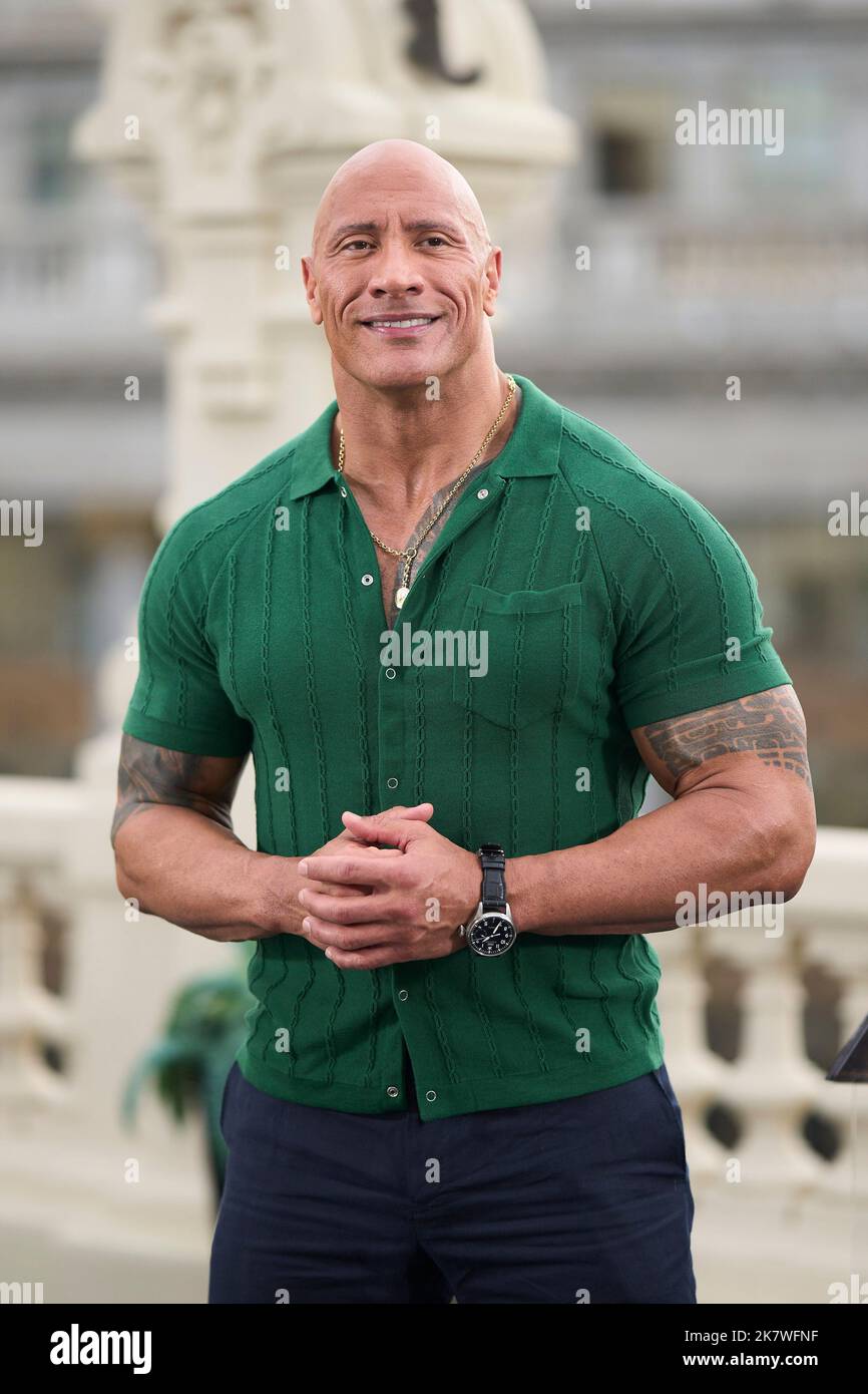 Madrid, Spain. , . Dwayne Johnson attends ‘Black Adam' Photocall at NH ...