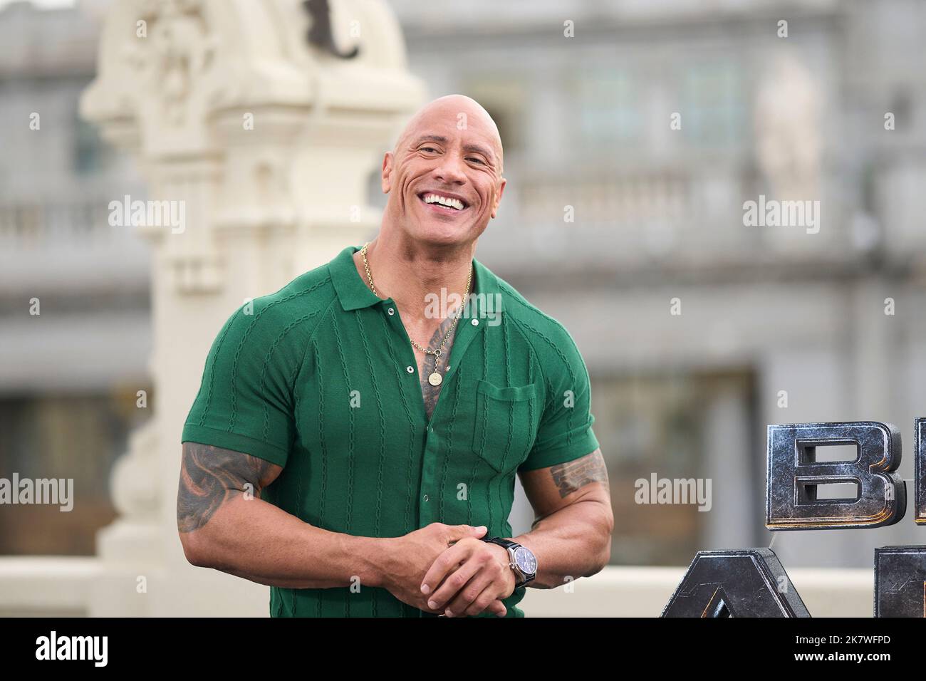 Madrid, Spain. , . Dwayne Johnson attends ‘Black Adam' Photocall at NH ...