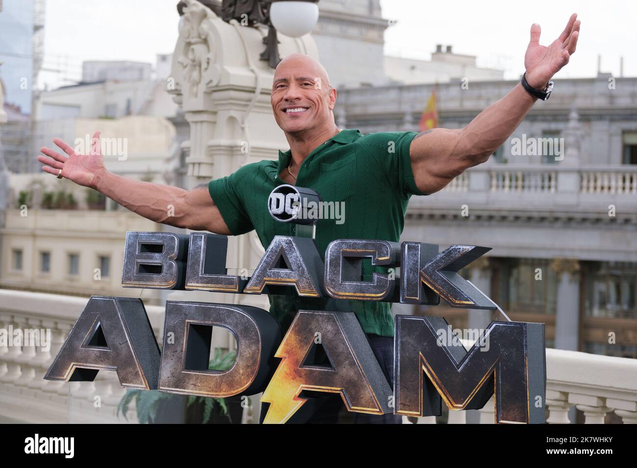Madrid, Spain. 19th Oct, 2022. Actor Dwayne Johnson poses during the ...