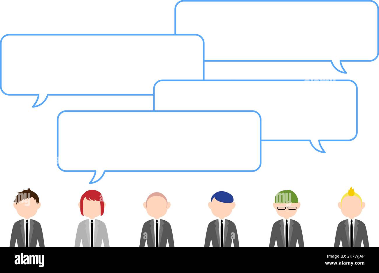 Teenager conversation Stock Vector Images - Alamy