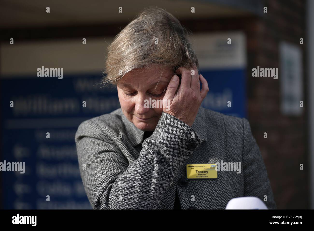 Tracey Fletcher, Chief Executive of East Kent Hospitals providing a ...