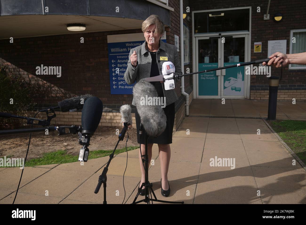 Tracey Fletcher, Chief Executive of East Kent Hospitals providing a ...