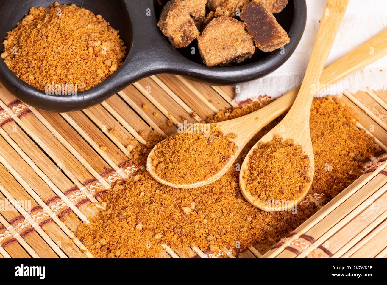 Panela or sugar cane candy - Saccharum officinarum Stock Photo - Alamy