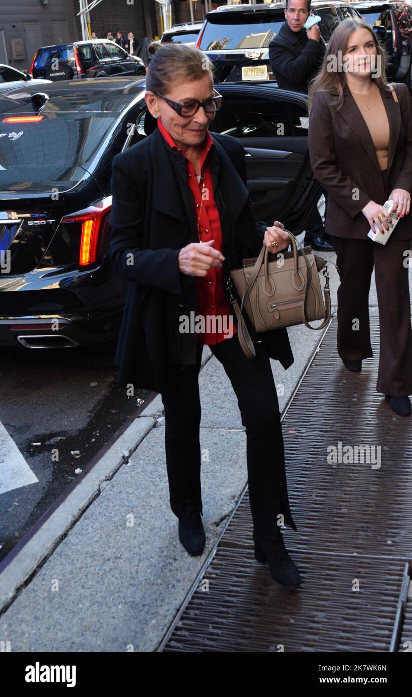 New York NY Oct 19: Judge Judy and her grandaughter Sarah Rose arrive ...