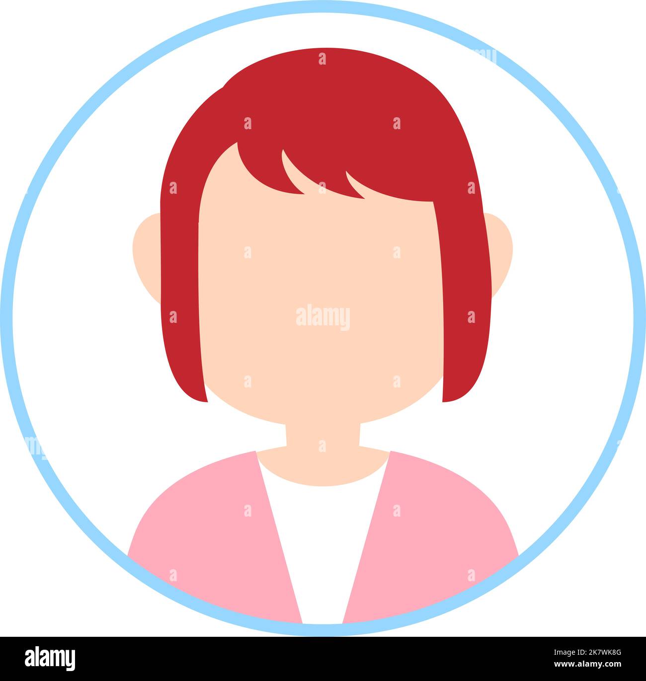 Faceless person icon with blue frame Stock Vector Image & Art - Alamy