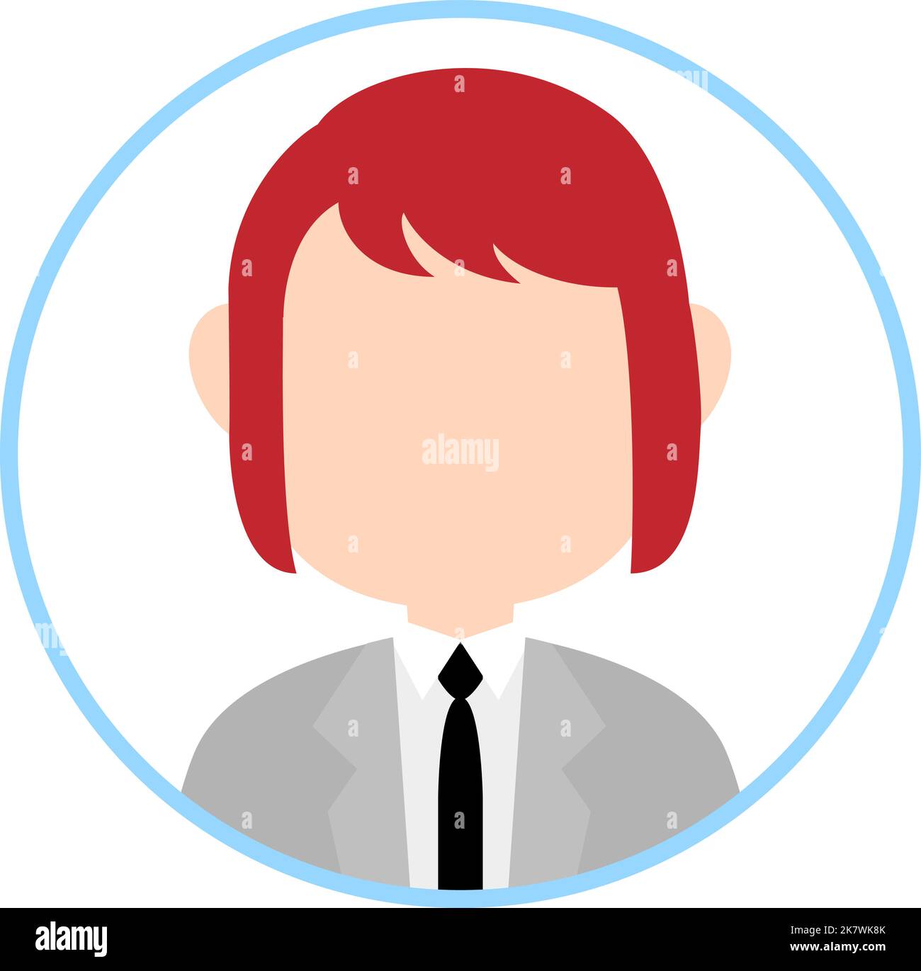 Faceless person icon with blue frame Stock Vector Image & Art - Alamy