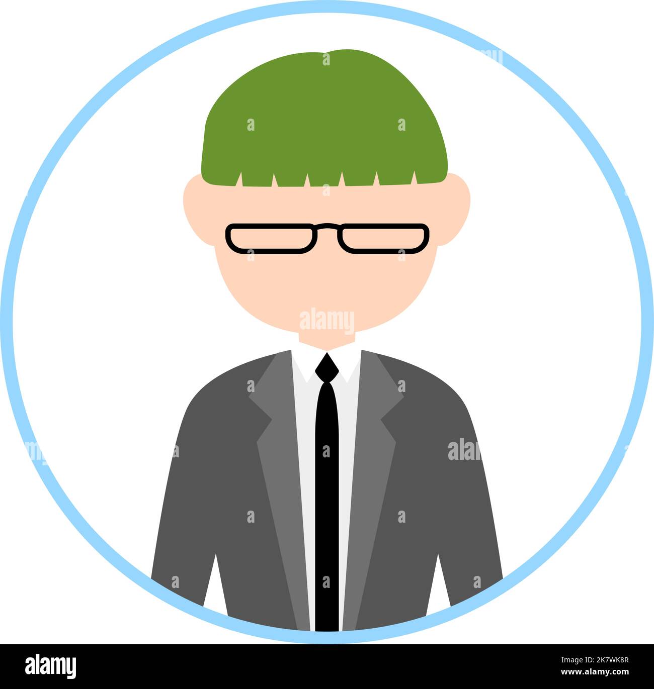 Faceless person icon with blue frame Stock Vector Image & Art - Alamy