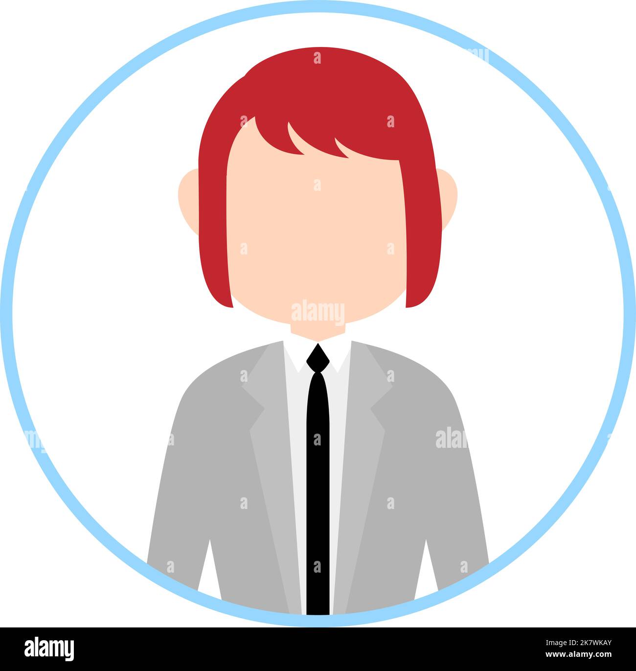 Faceless person icon with blue frame Stock Vector Image & Art - Alamy