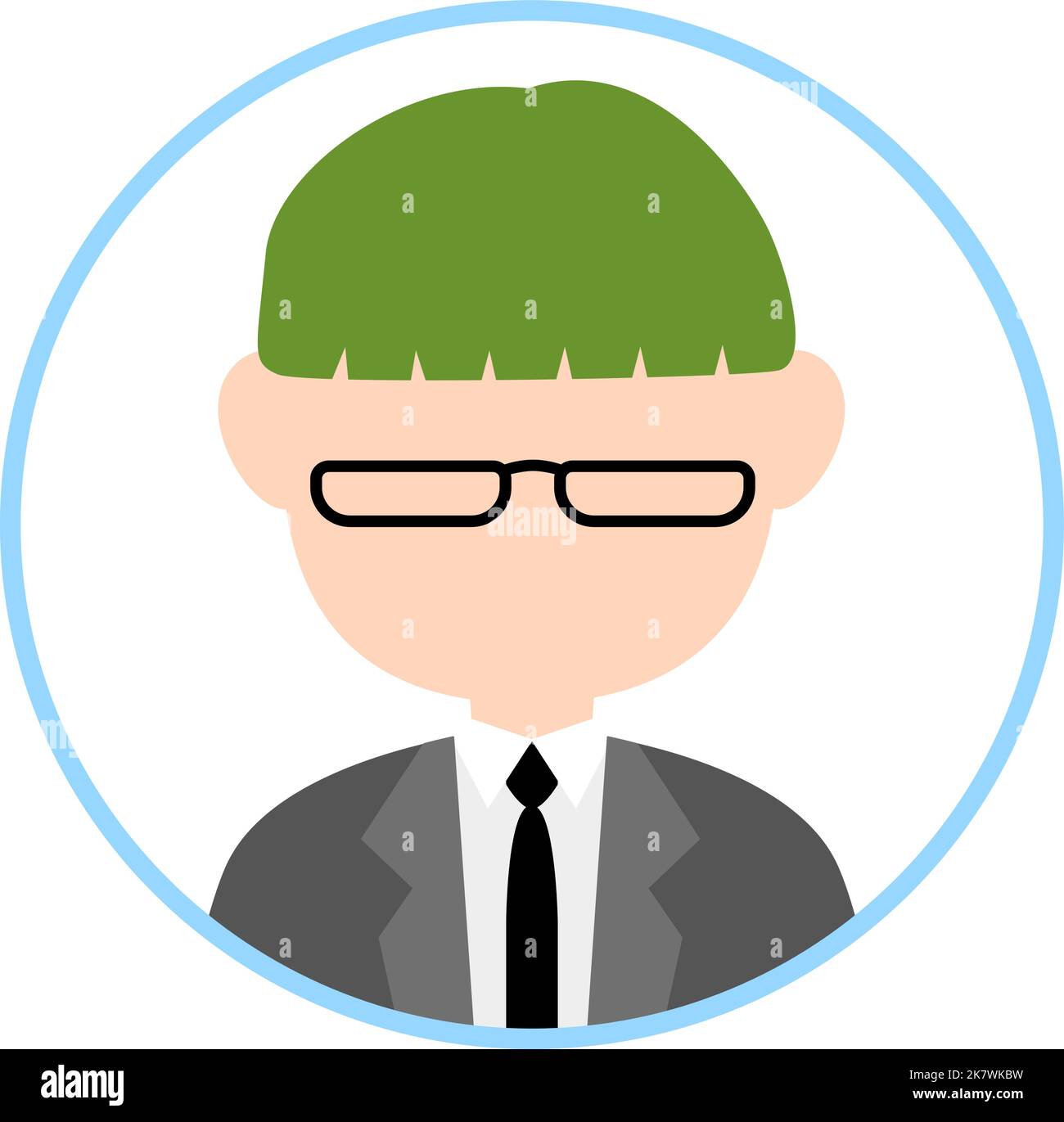 Faceless person icon with blue frame Stock Vector Image & Art - Alamy