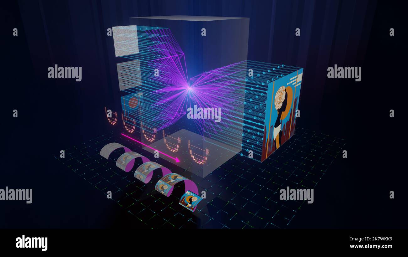 Newral net, artificial Intelligence diffusion network principle ...