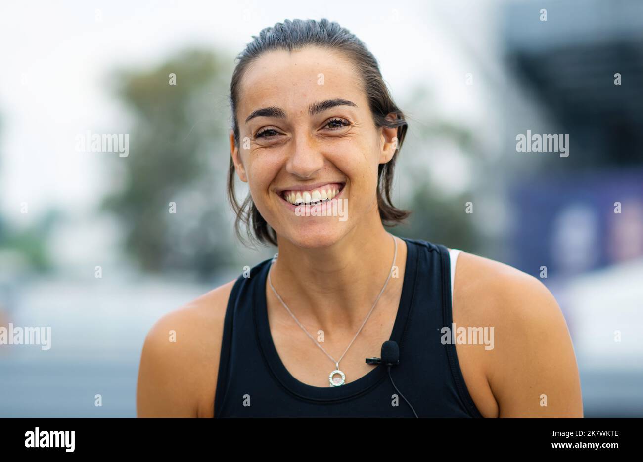 Caroline Garcia of France during media day ahead of the 2022 WTA ...