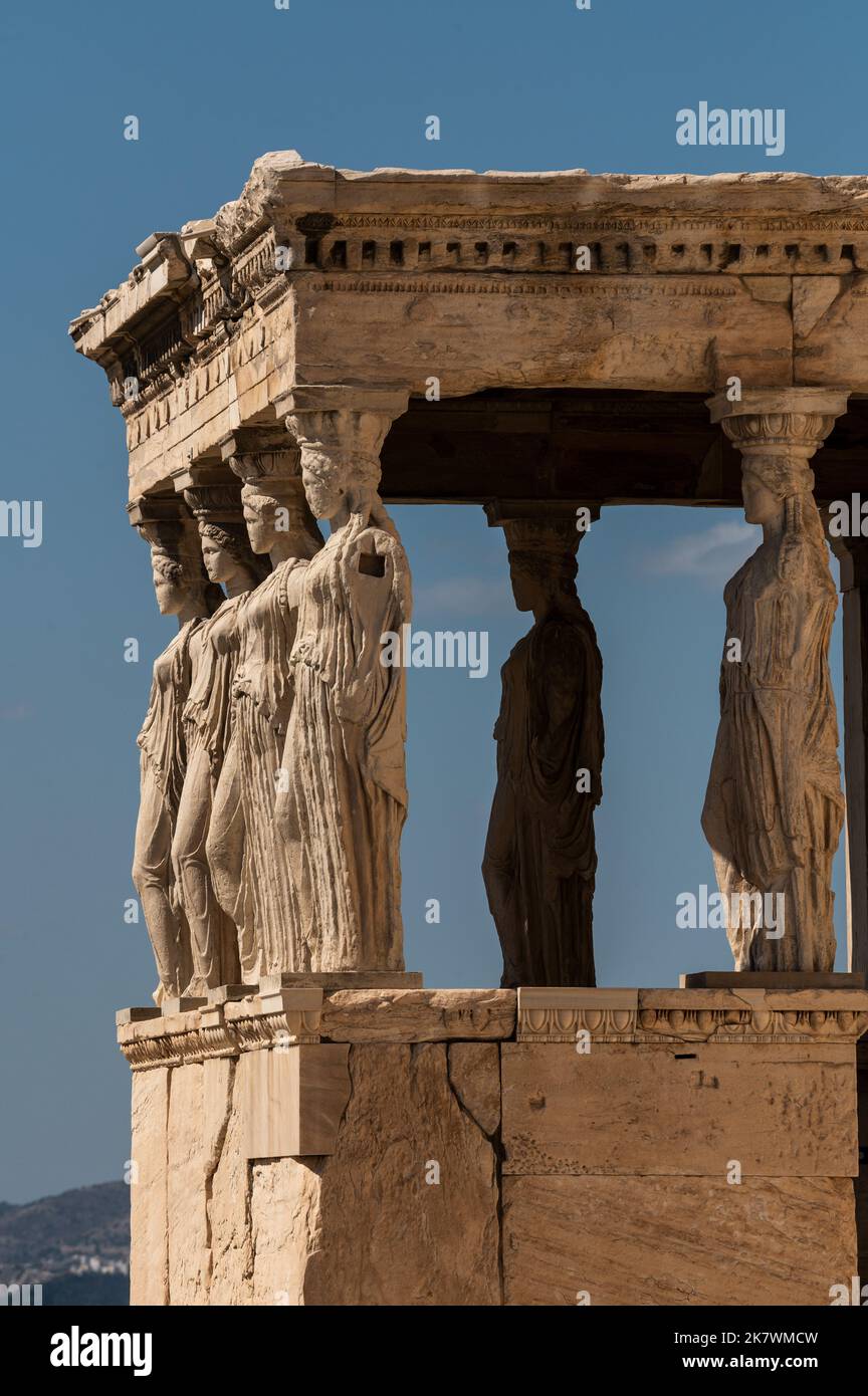 View of the Porch of the Maidens (or Caryatid Porch) from the The ...