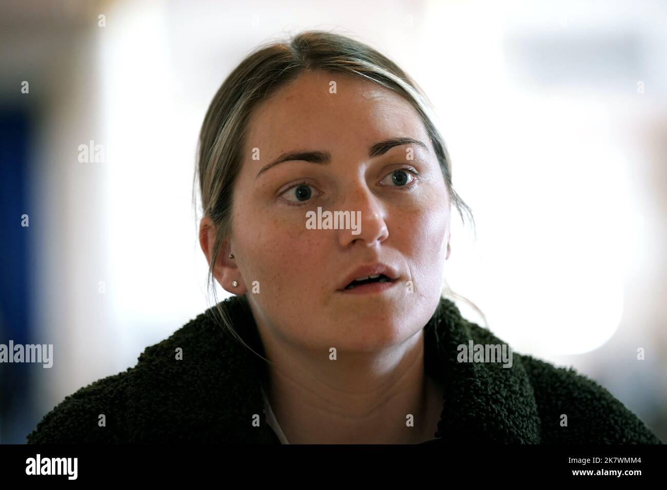 Danielle Clark, 31, talking to PA's Katie Boyden following the ...