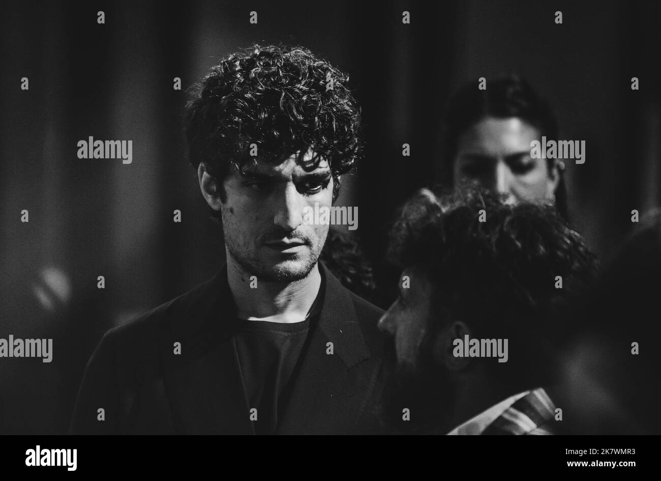 Red carpet of L'ombra di Caravaggio at 17th Rome Film Fest Stock Photo ...