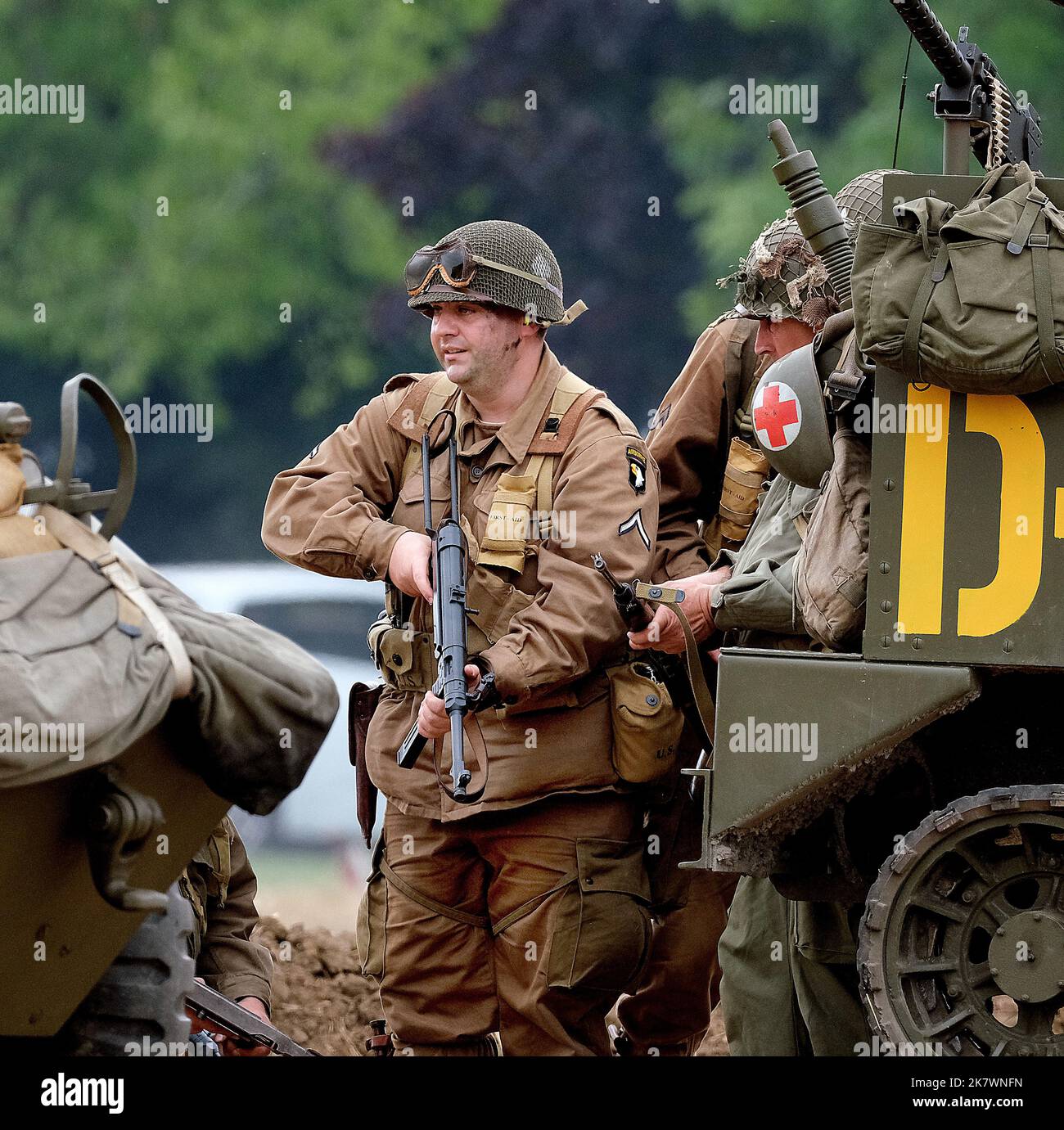 The Victory Show. Cosby Farm. Leicester, UK, September 2022. A military ...