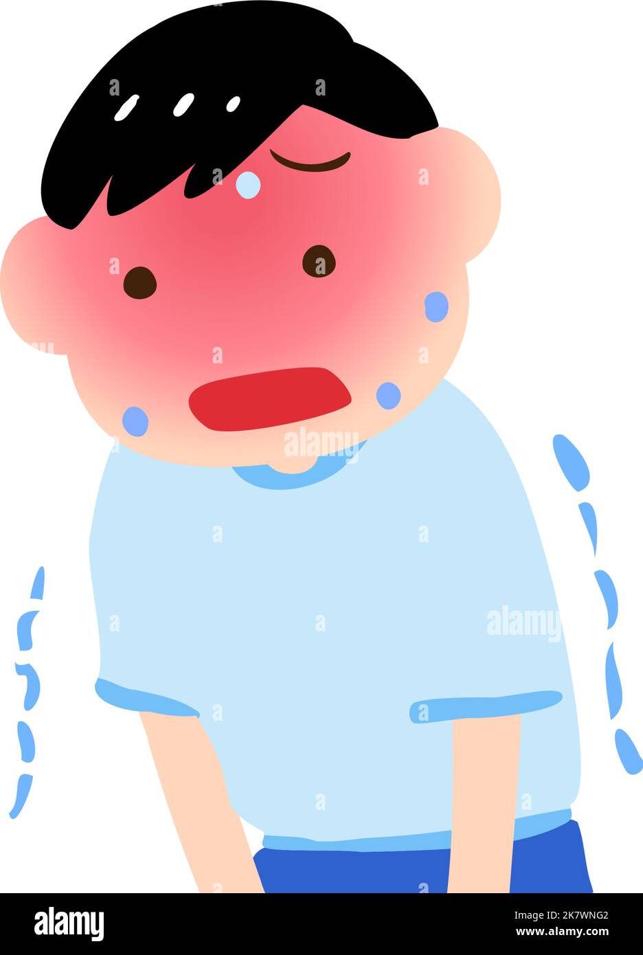 Heat stroke child Cut Out Stock Images & Pictures - Alamy