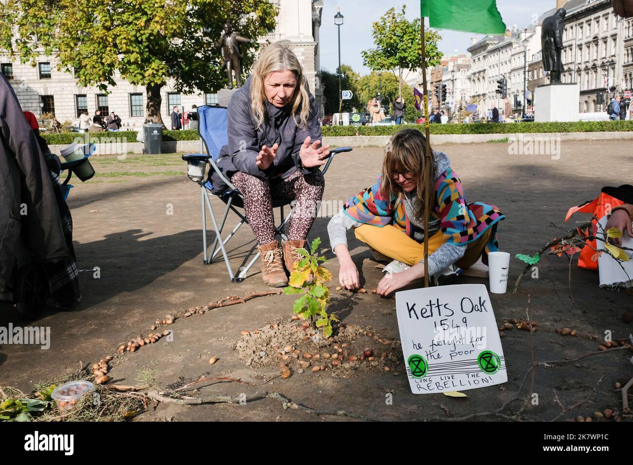 Parliament Square, London, UK. 19th Oct 2022. Extinction Rebellion ...