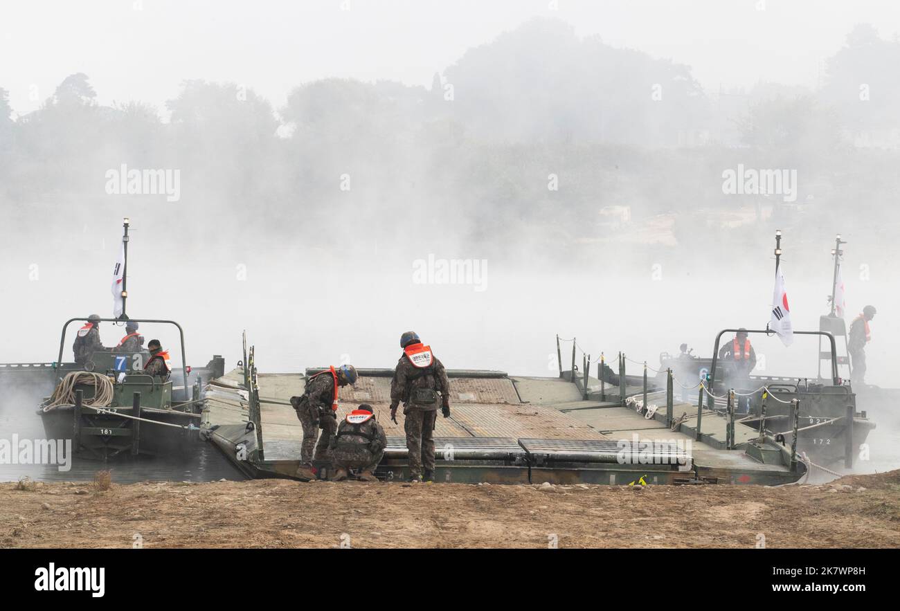 19 October 2022 – Yeoju, South Korea: U.S. soldiers participate in a ...