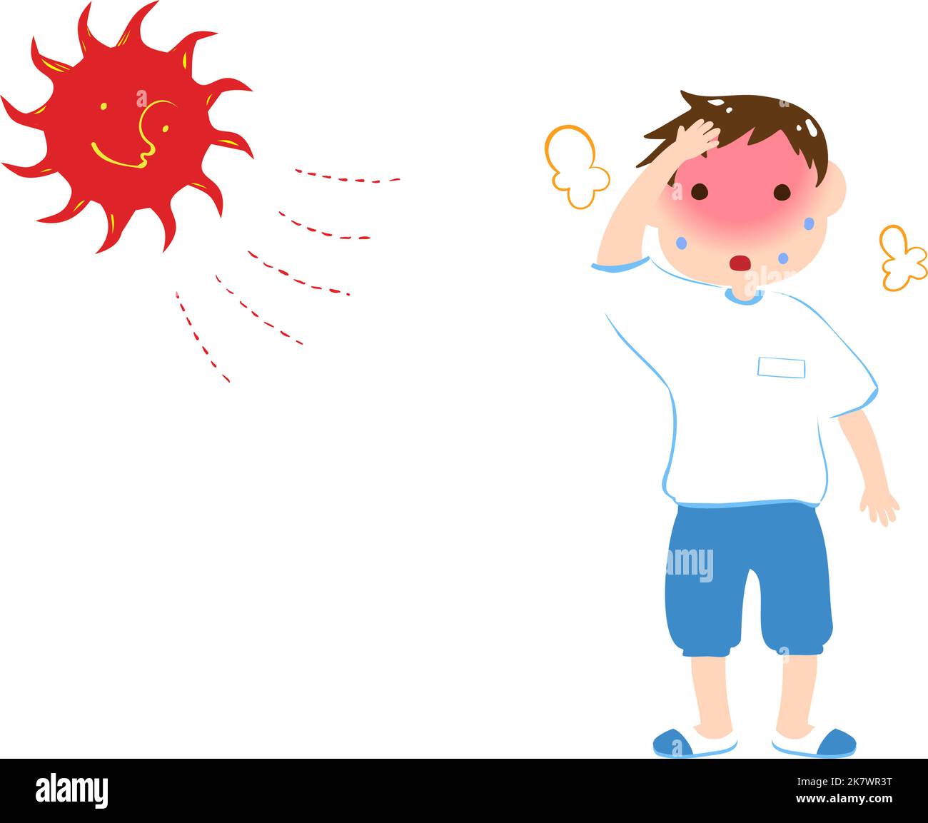 Heat stroke child Cut Out Stock Images & Pictures - Alamy