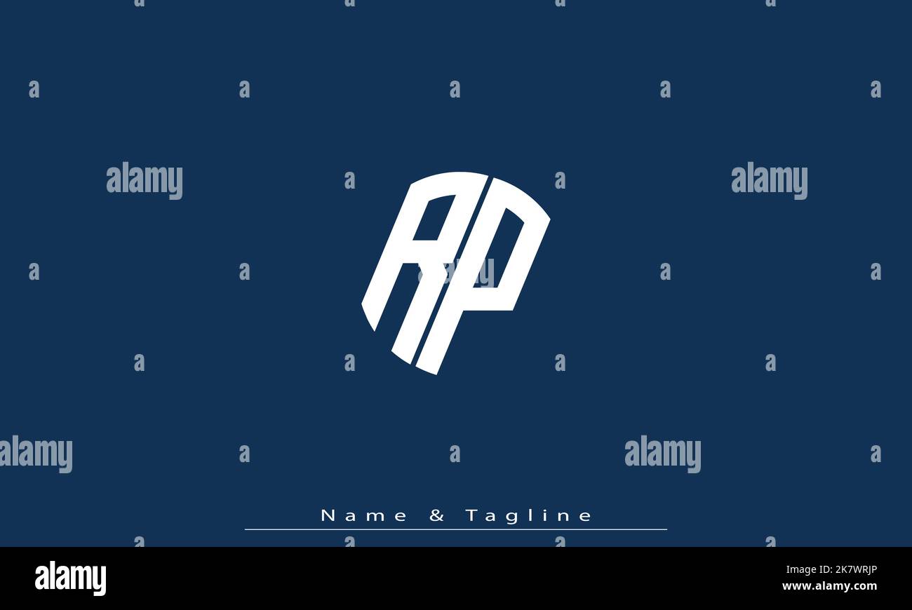 Alphabet letters Initials Monogram logo RP , PR Stock Vector Image ...