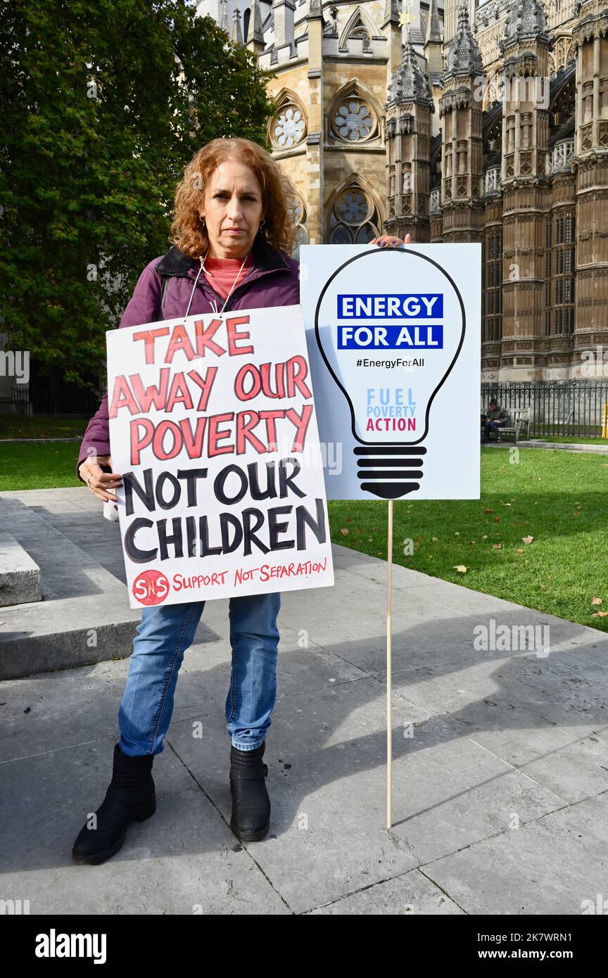 London, UK. Demonstrators demanded Energy for All at a Fuel Poverty ...