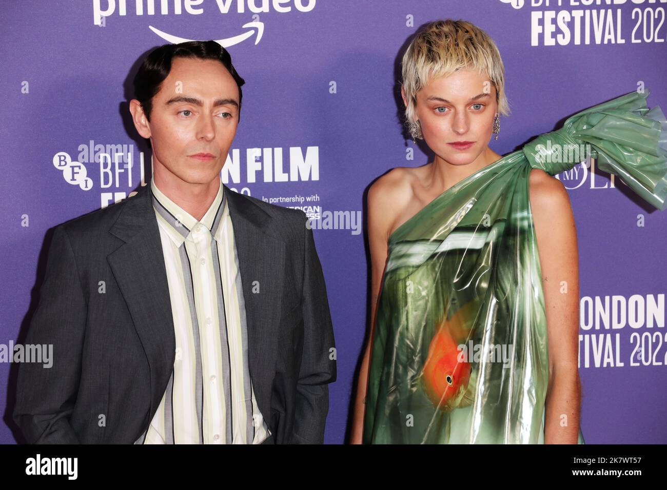 Emma Corrin, David Dawson attend the European premiere of 'My Policeman ...