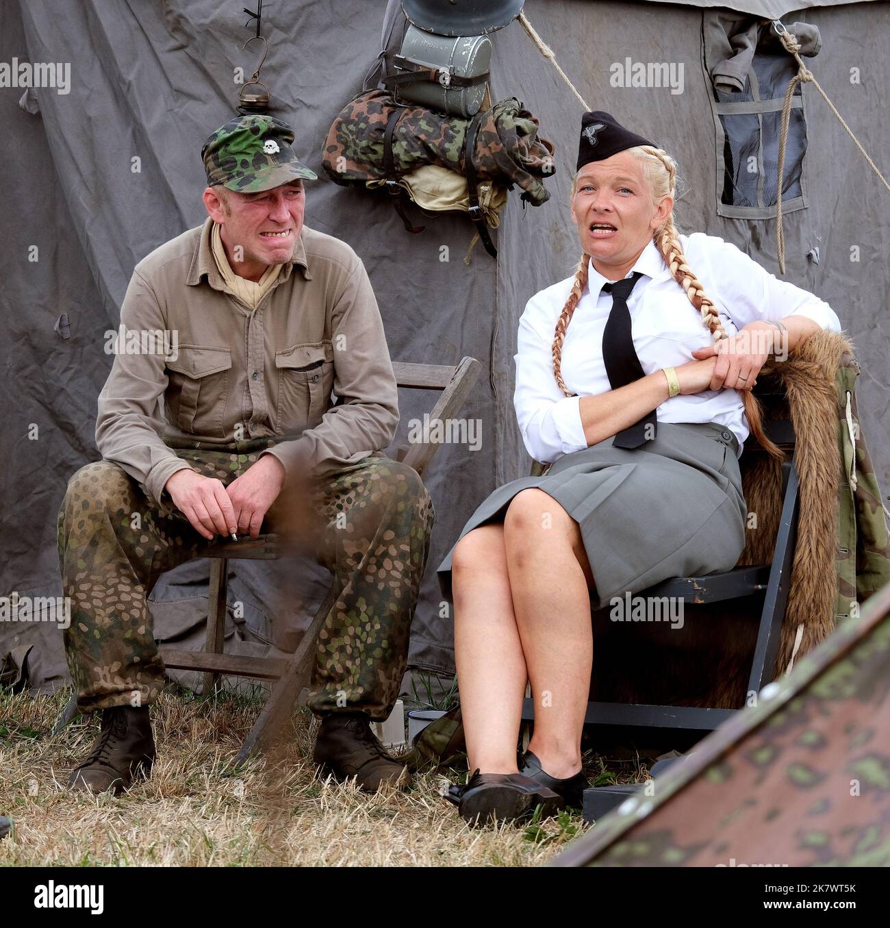 The Victory Show. Cosby Farm. Leicester, UK, September 2022. A military ...