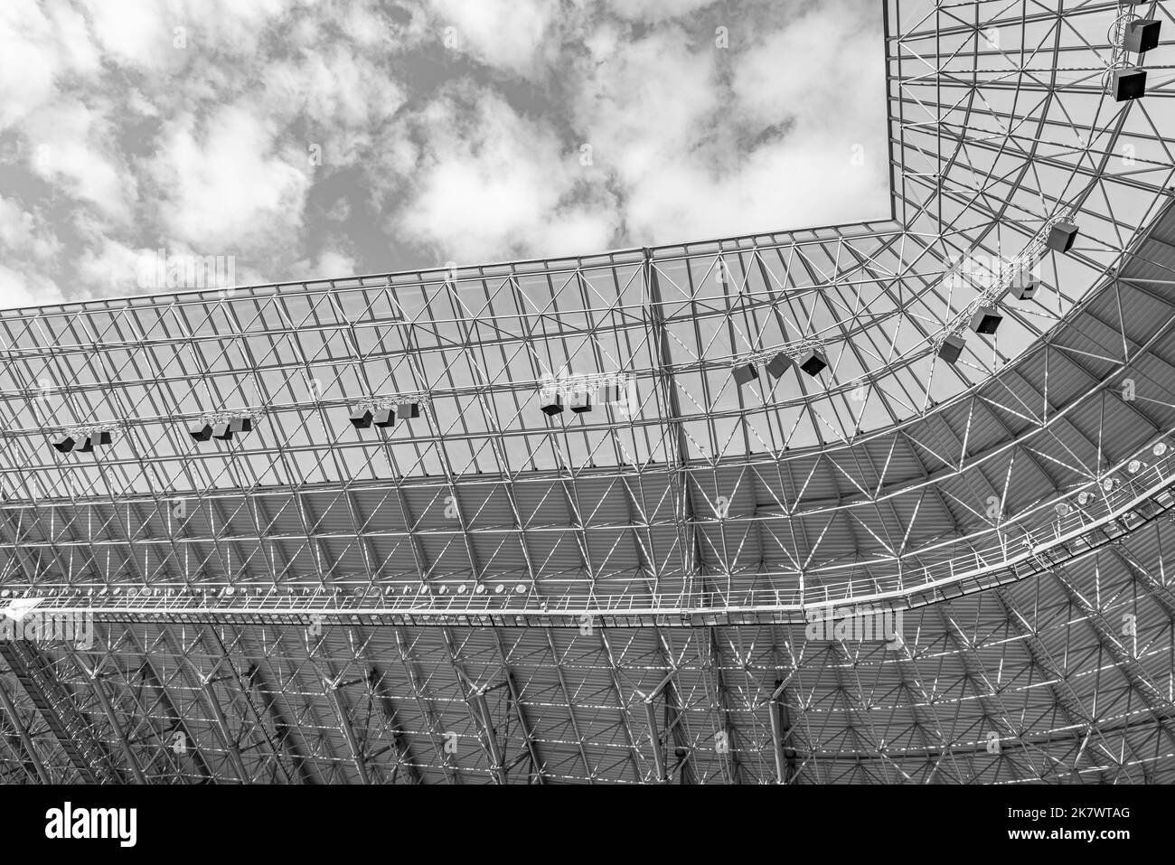 Elements of the stadium construction Stock Photo - Alamy