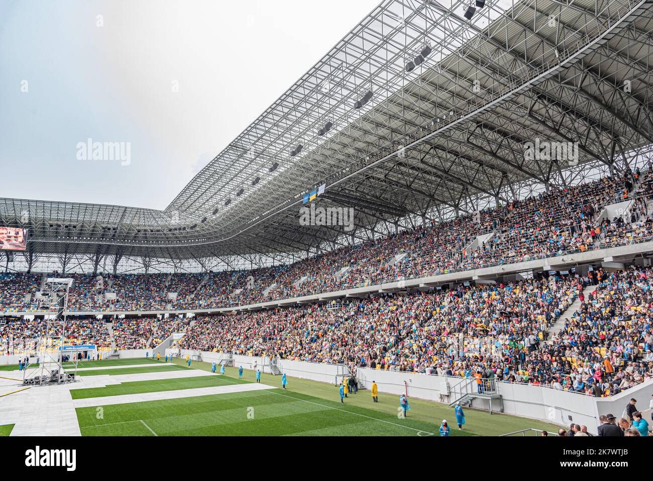Soccer podium stadium hi-res stock photography and images - Alamy