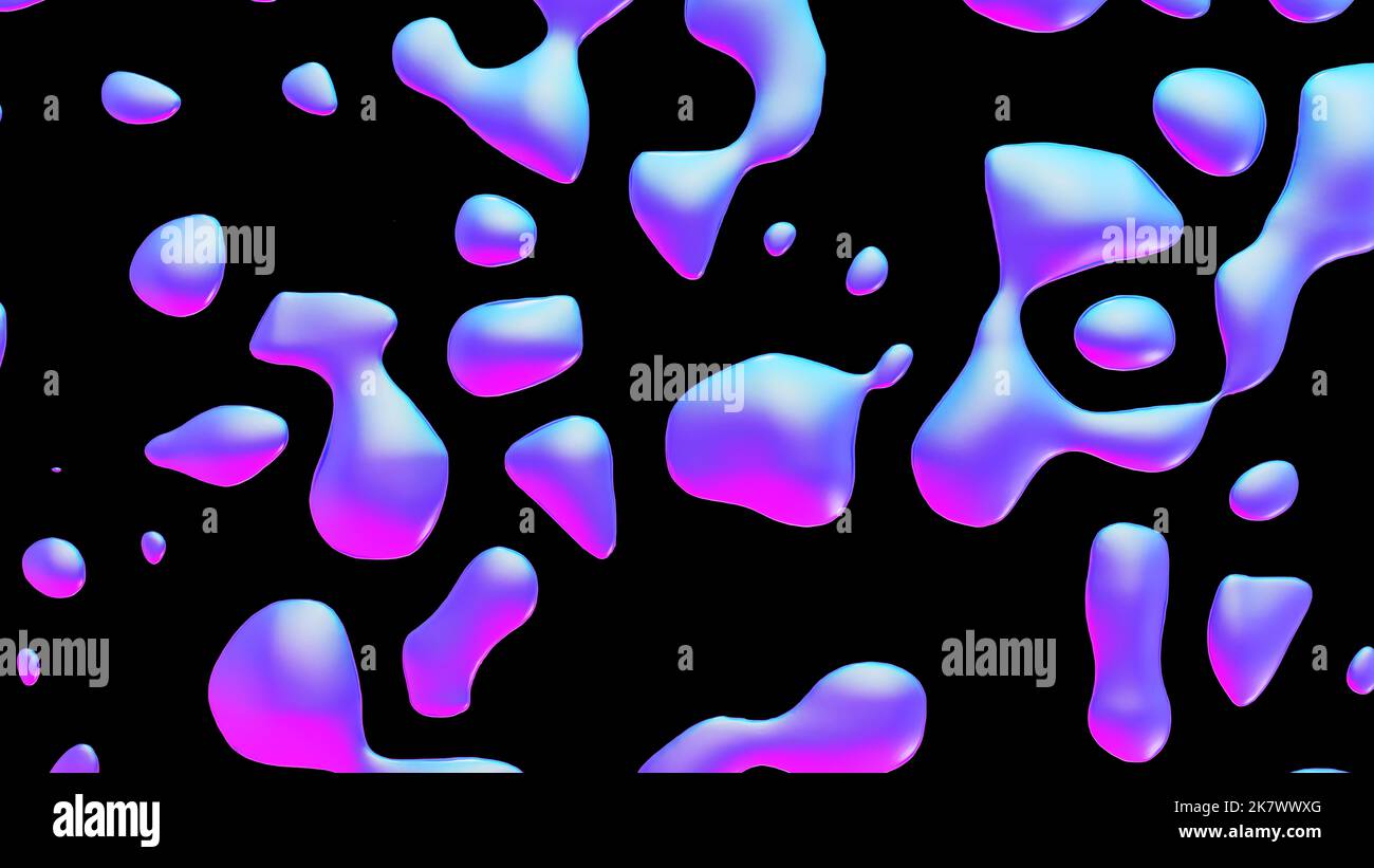 Fluid metallic drops y2k background. Dynamic iridescent retrowave ...