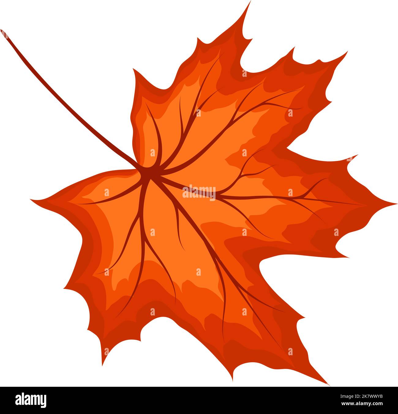Autumn maple leaf. Fall leaf. Vector illustration Stock Vector Image ...