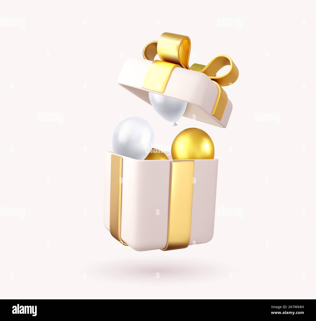 Realistic present box glossy Cut Out Stock Images & Pictures - Alamy