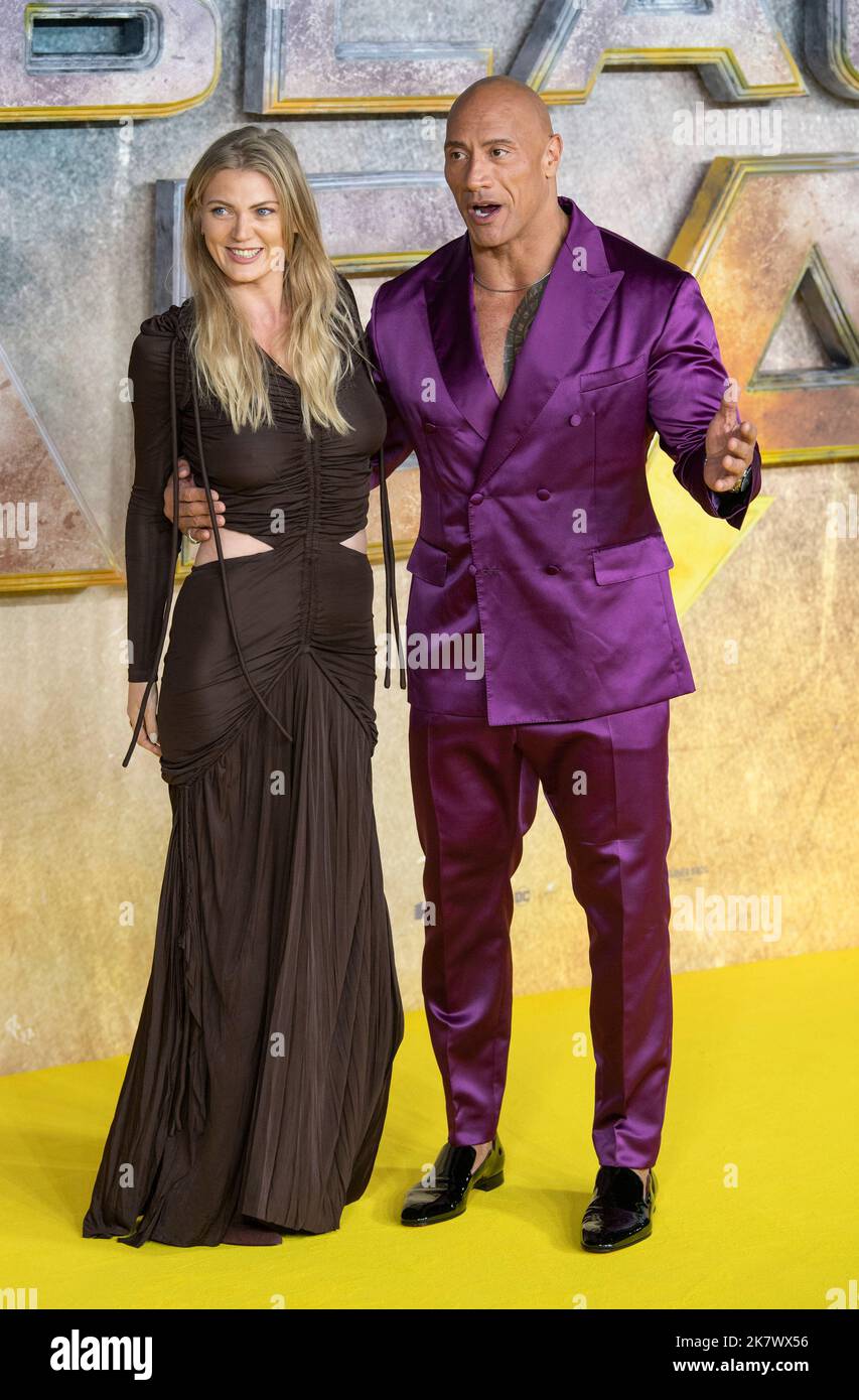 London, UK. Ella Craig and Dwayne Johnson at the UK Premiere of Black ...