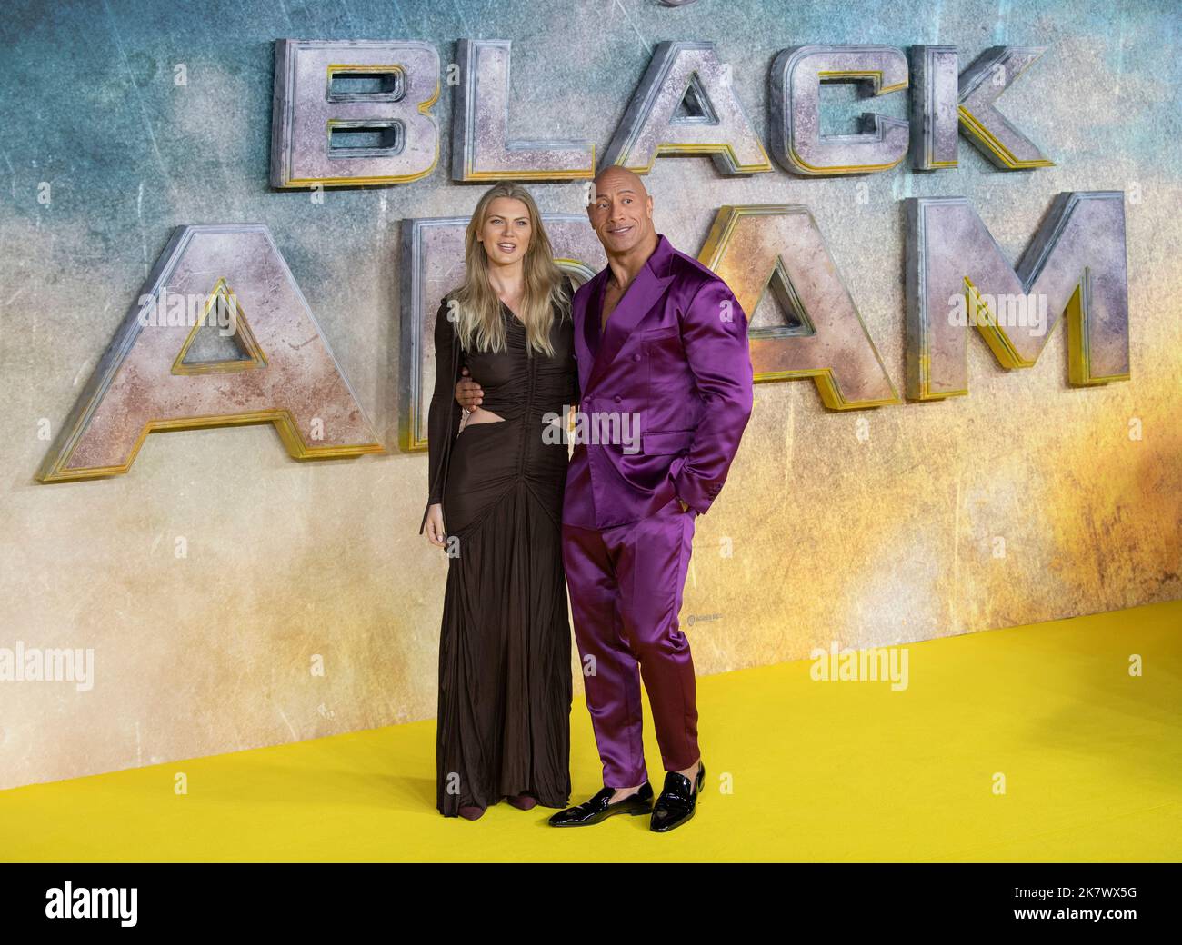 London, UK. Ella Craig and Dwayne Johnson at the UK Premiere of Black ...