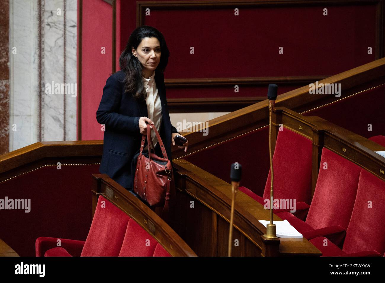 LFI deputy Sophia Chikirou during the reading of the public finance ...