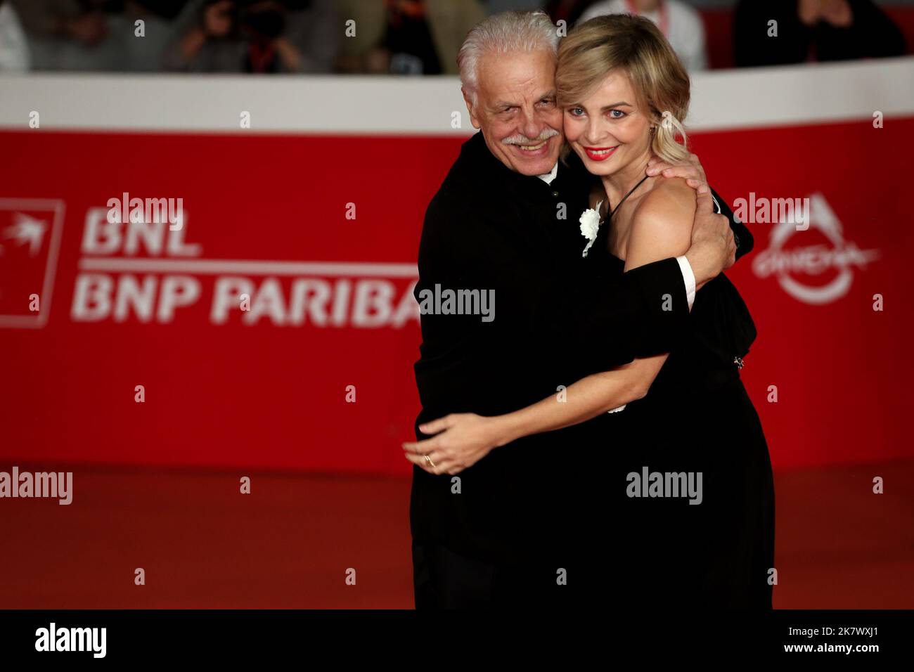 Rome, Italy. 18th Oct, 2022. (L) Michele Placido and (R) Violante ...