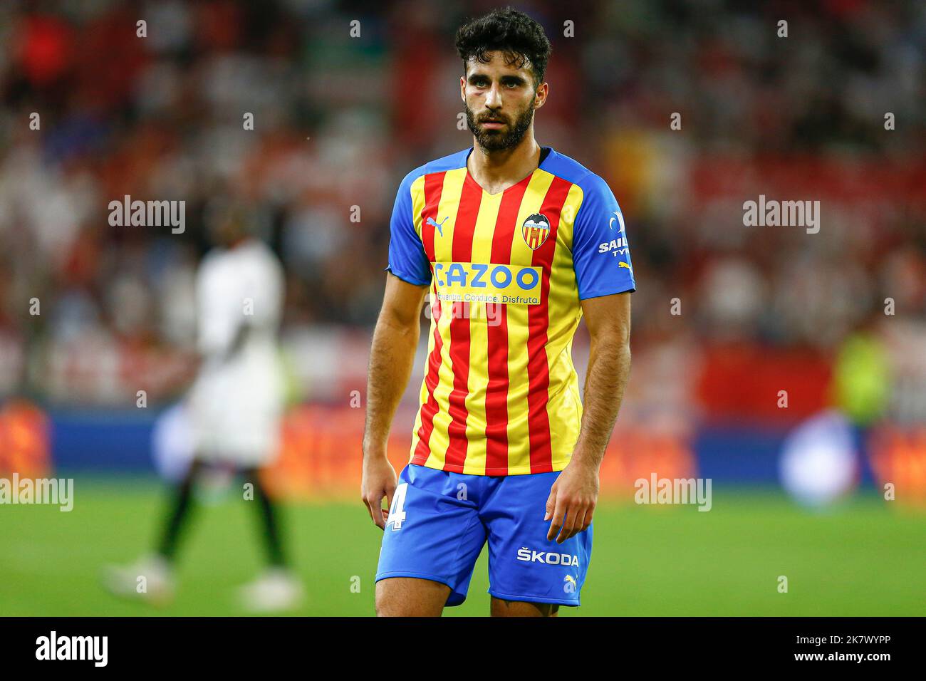 Eray Comert of Valencia during the La Liga match between Sevilla FC and Valencia CF played at ...