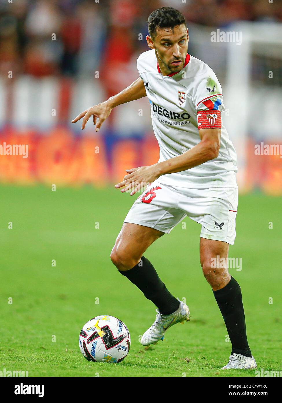 Jesus Navas of Sevilla FC during the La Liga match between Sevilla FC ...