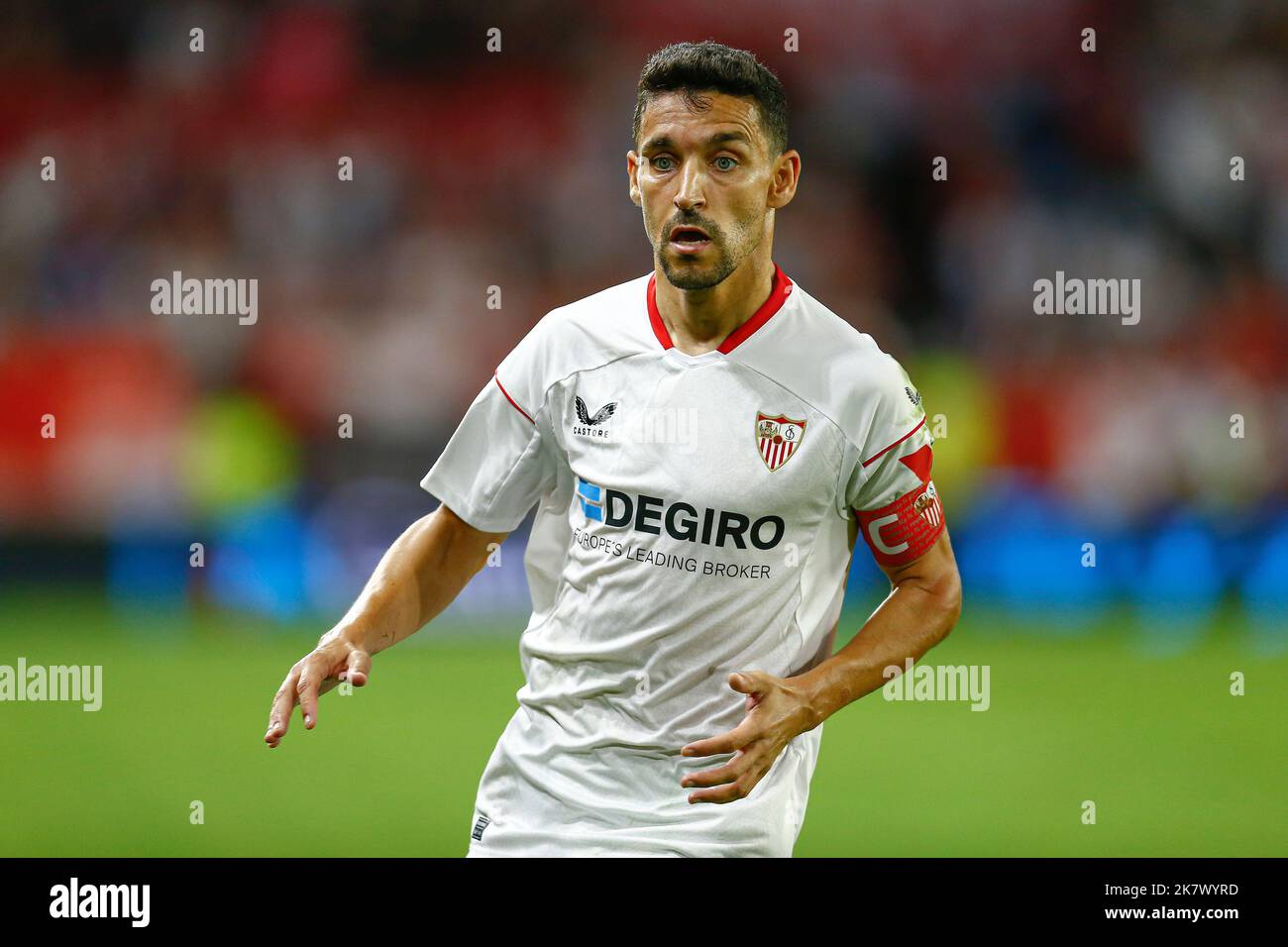 Jesus Navas of Sevilla FC during the La Liga match between Sevilla FC ...